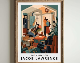 Jacob Lawrence the Migration, Jacob Lawrence Poster, African American ...