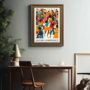 Jacob Lawrence, Jacob Lawrence Poster, African American Art, Afro Art ...