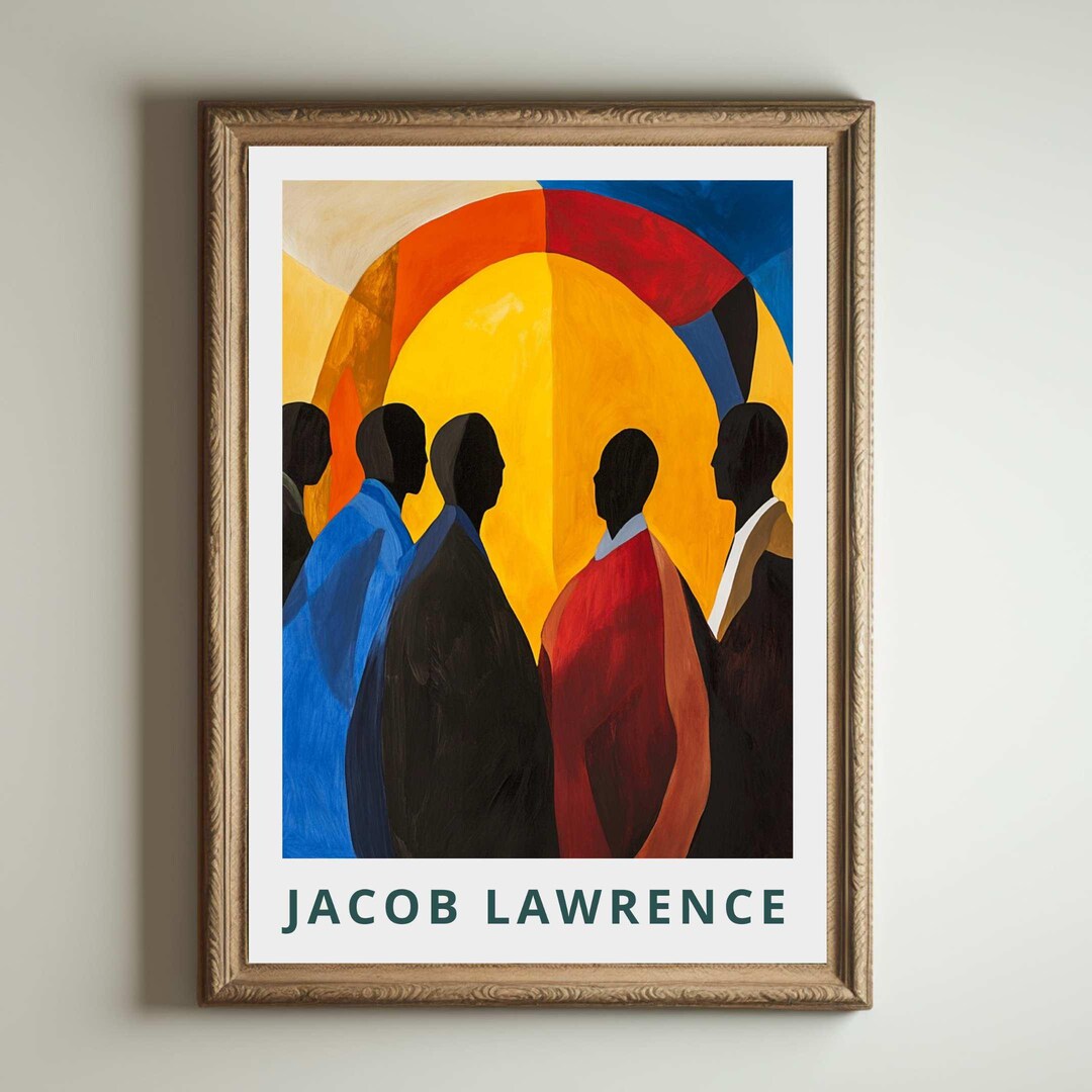 Jacob Lawrence, Jacob Lawrence Poster, African American Art, Afro Art ...