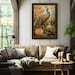 Peacock, Cottagecore Print, Moody Botanical Wall Art, Goblincore ...