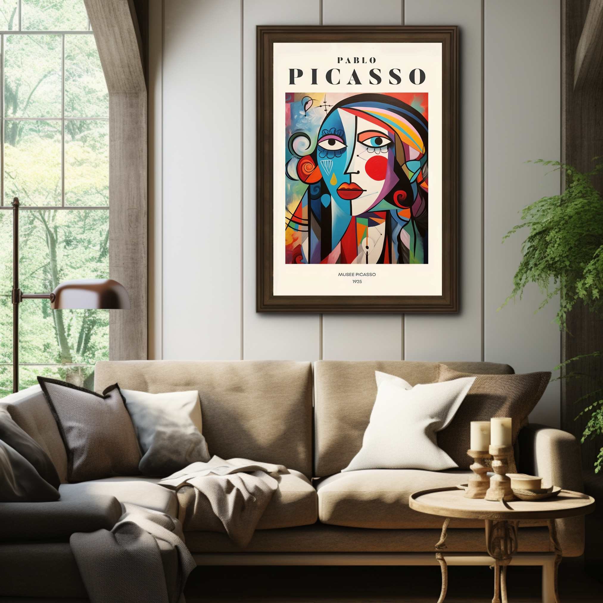 Picasso Art Poster, Picasso Wall Art, Picasso Exhibition Print, Neutral ...