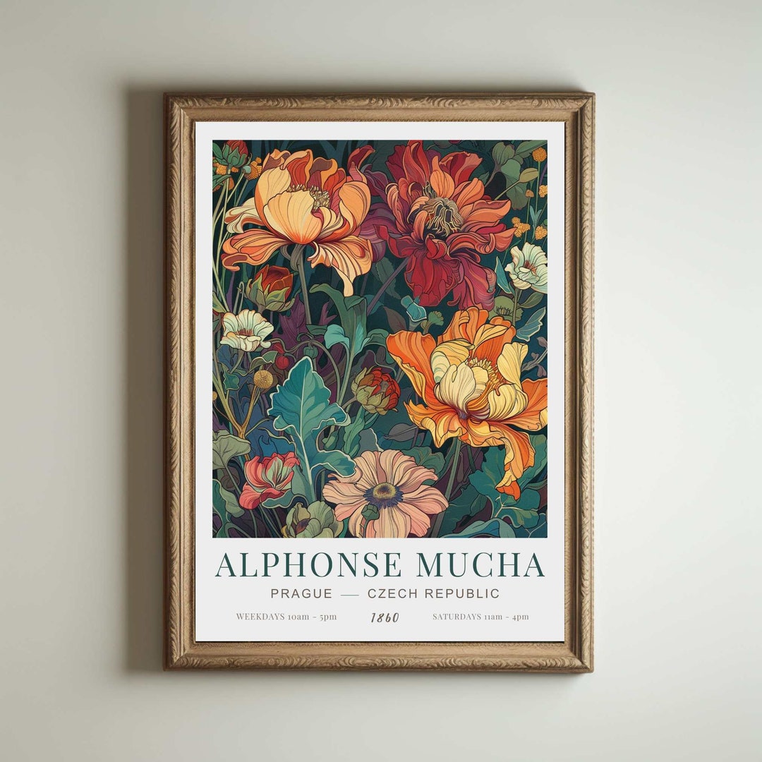 Alphonse Mucha Poster | Alphonse Mucha | Alphonse Mucha Print | Giclée ...