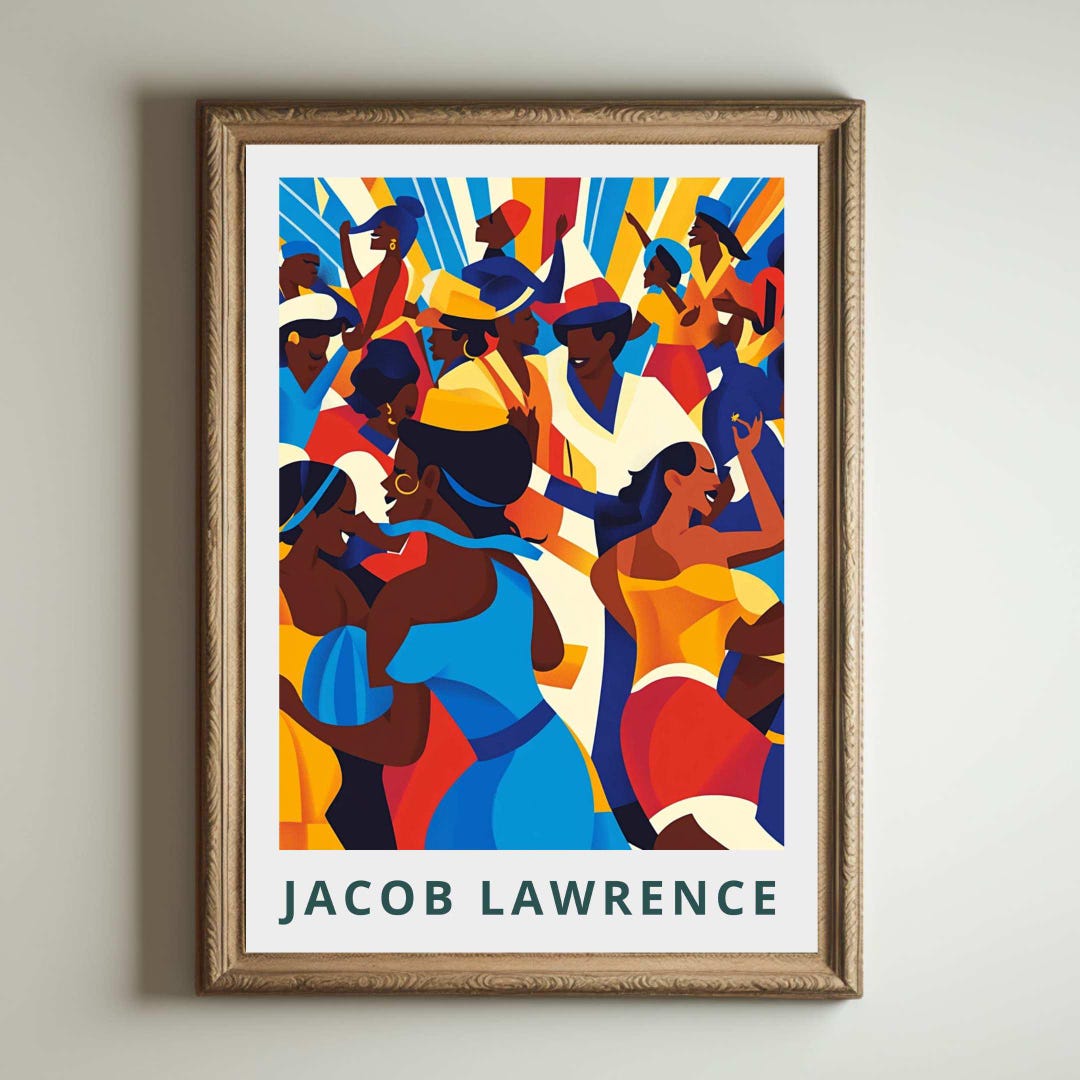 Jacob Lawrence, Jacob Lawrence Poster, African American Art, Afro Art ...