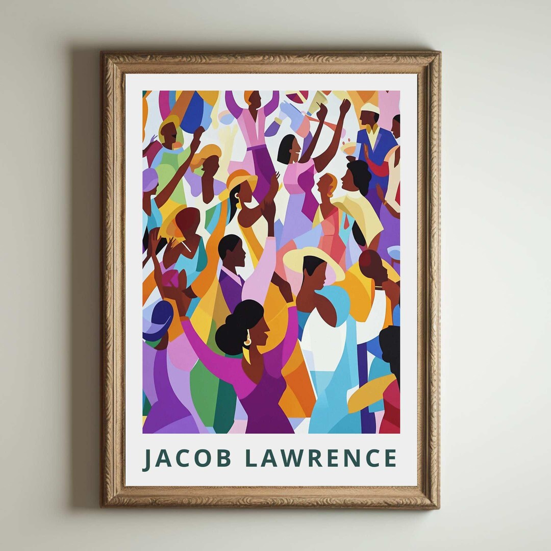 Jacob Lawrence, Jacob Lawrence Poster, African American Art, Afro Art ...
