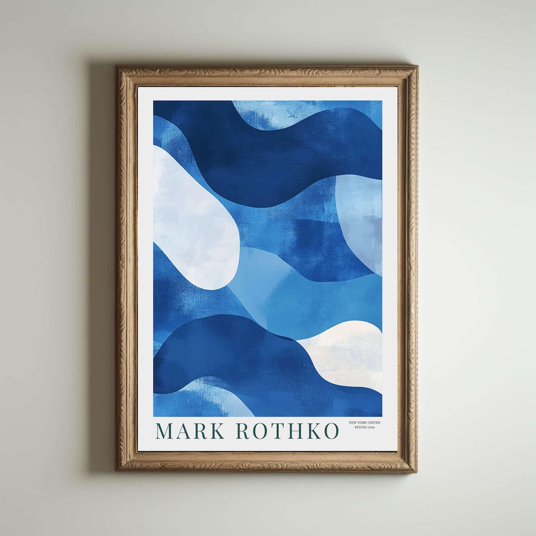 Mark Rothko Poster, Mark Rothko, Mark Rothko Print, Exhibition Poster ...