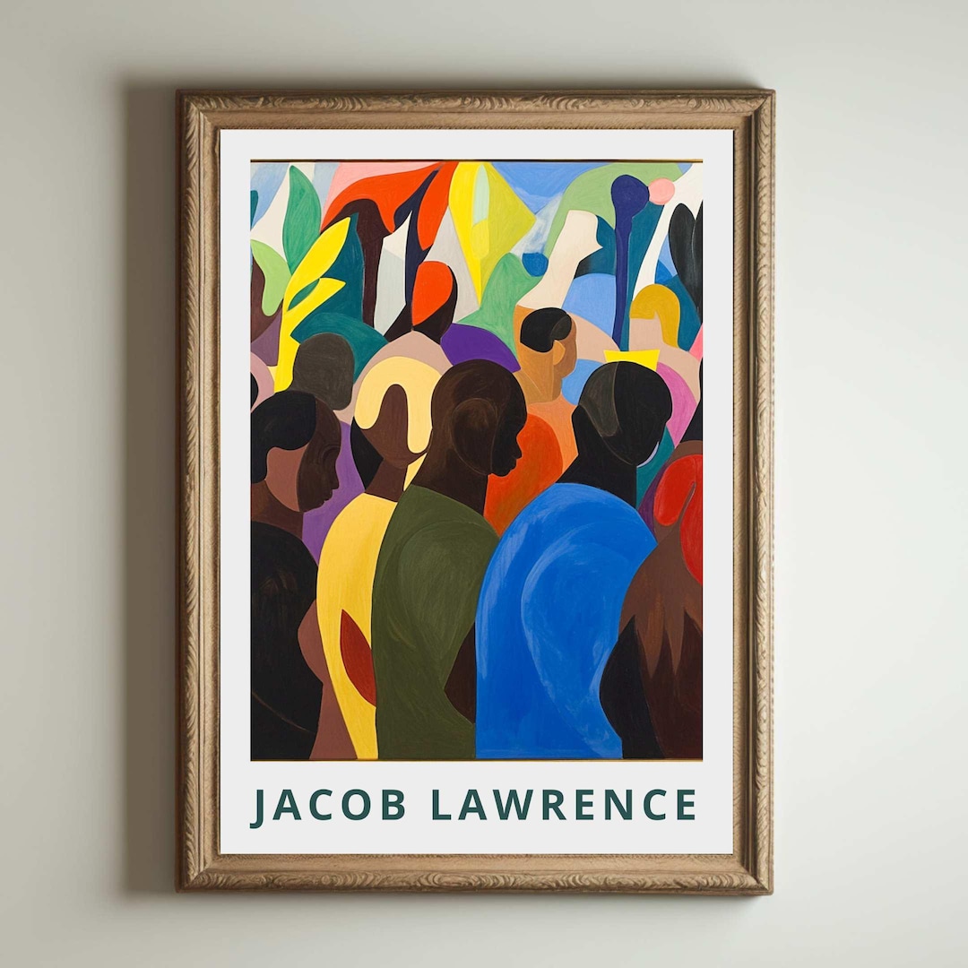 Jacob Lawrence, Jacob Lawrence Poster, African American Art, Afro Art ...