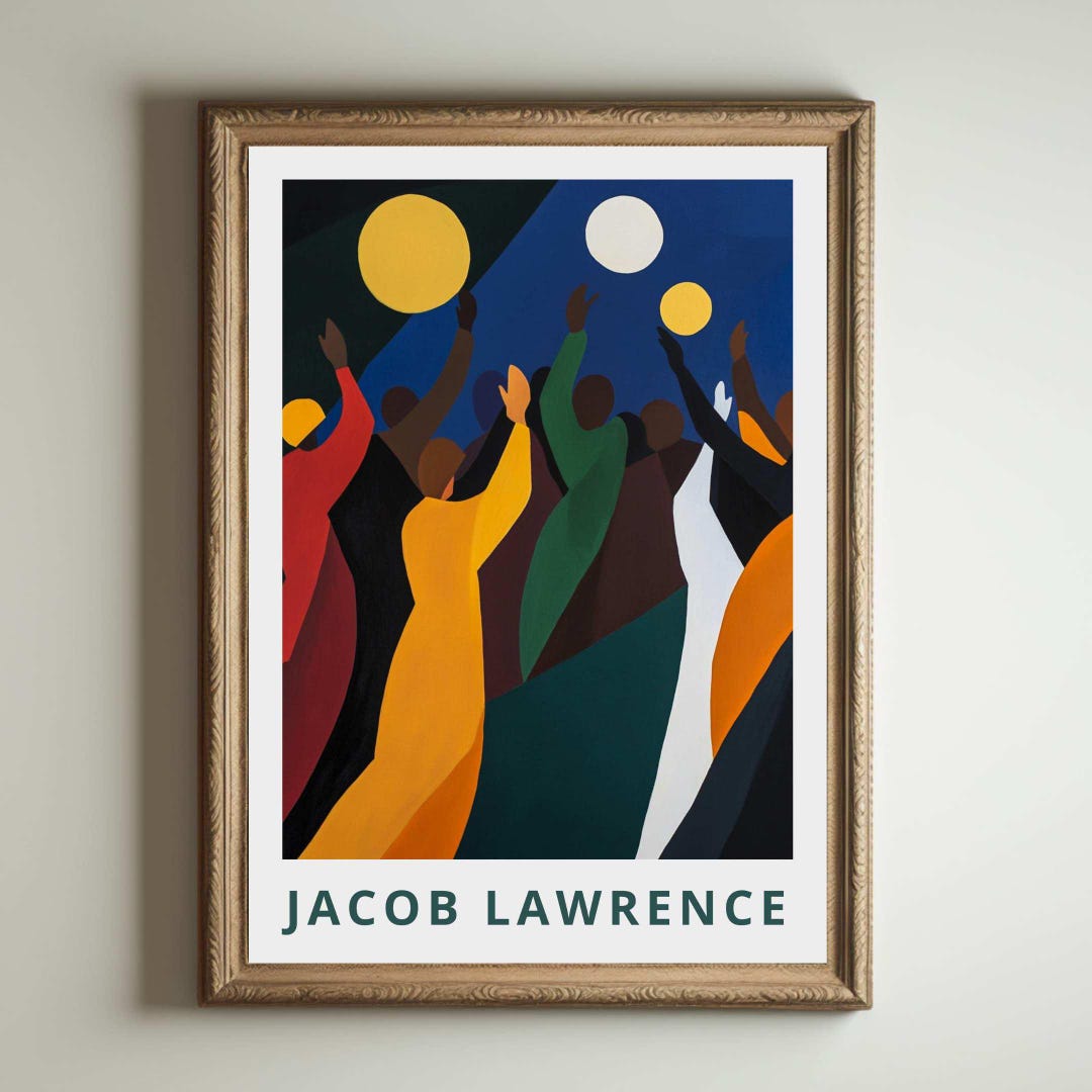 Jacob Lawrence, Jacob Lawrence Poster, African American Art, Afro Art ...
