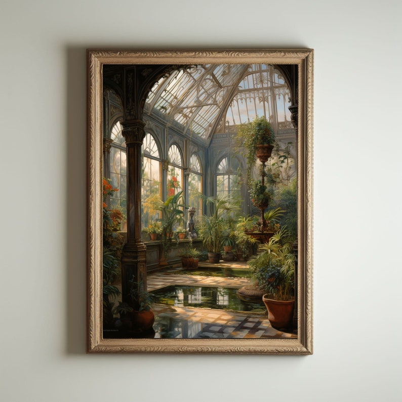 Victorian Conservatory | Baroque Botanical Renaissance Wall Decor ...