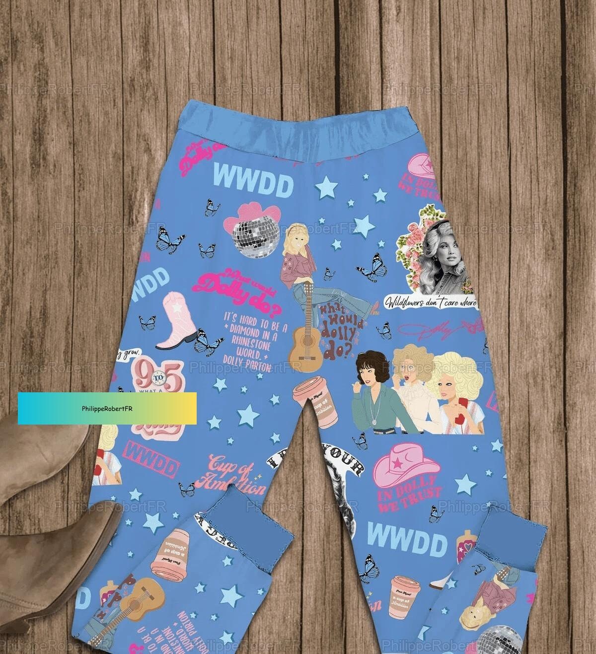 Christmas Retro Dolly Parton Pajamas, Dolly Parton Pjs Christmas sold ...