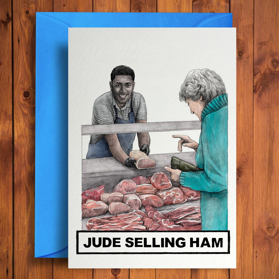 Jude Selling Ham - Funny Birthday Card - Etsy UK
