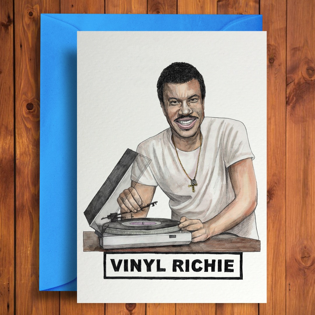 Vinyl Richie - Funny Birthday Card - Etsy