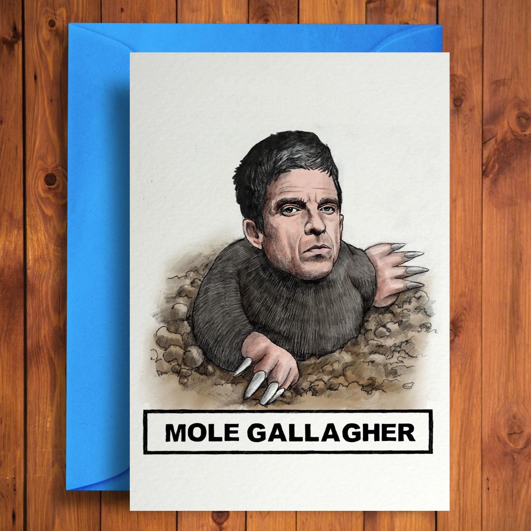 Mole Gallagher - Funny Birthday Card - Etsy