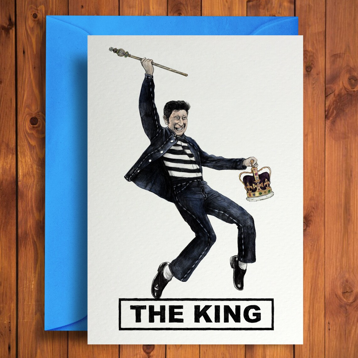 The King Funny Birthday Card - Etsy