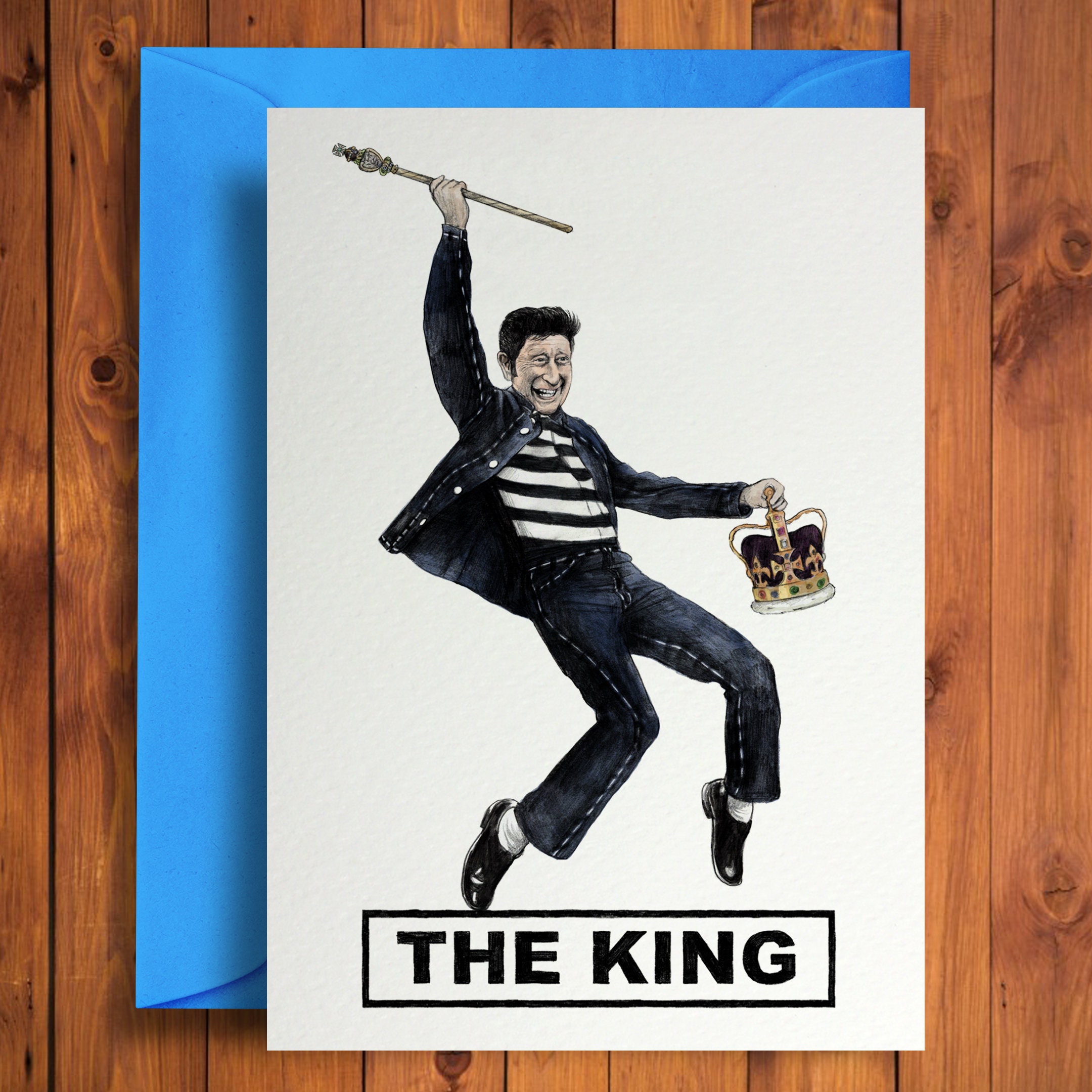 The King - Funny Birthday Card - Etsy