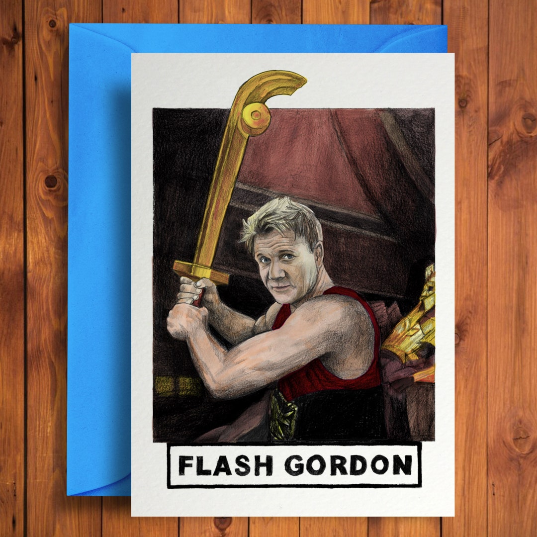 Flash Gordon - Funny Birthday Card - Etsy