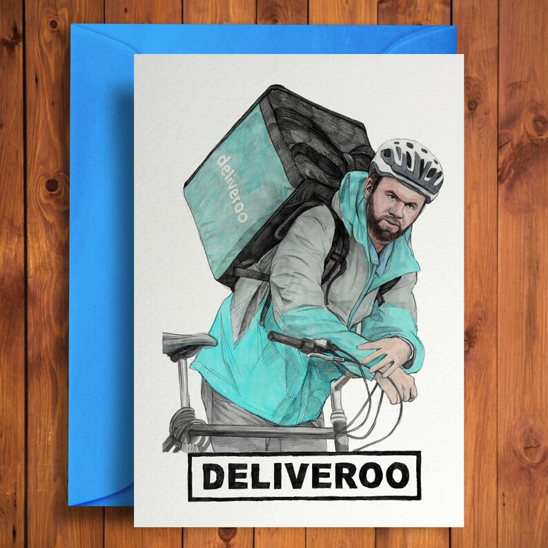 Deliveroo - Funny Birthday Card - Etsy