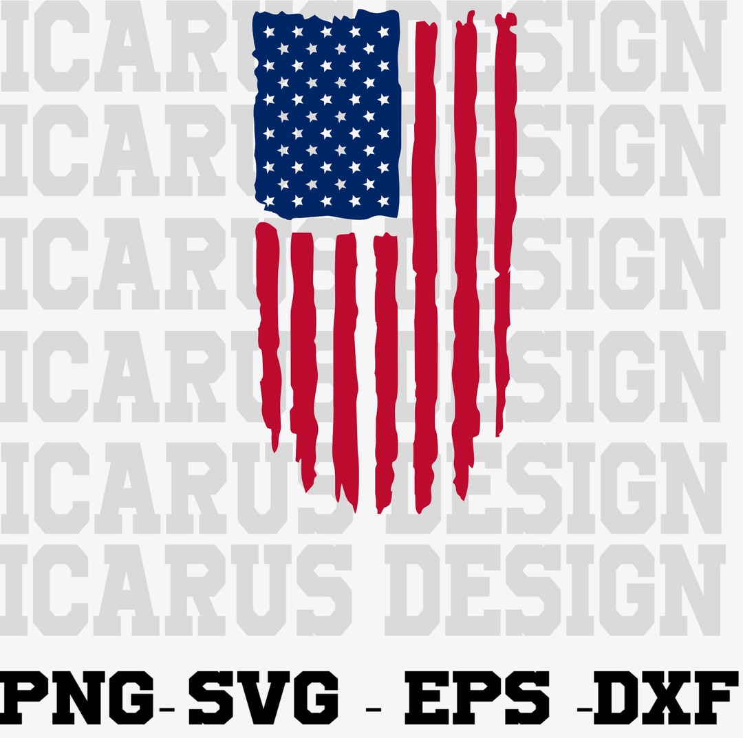 American Flag SVG PNG PDF Instant Download, Usa Flag Svg, Svg Files for ...