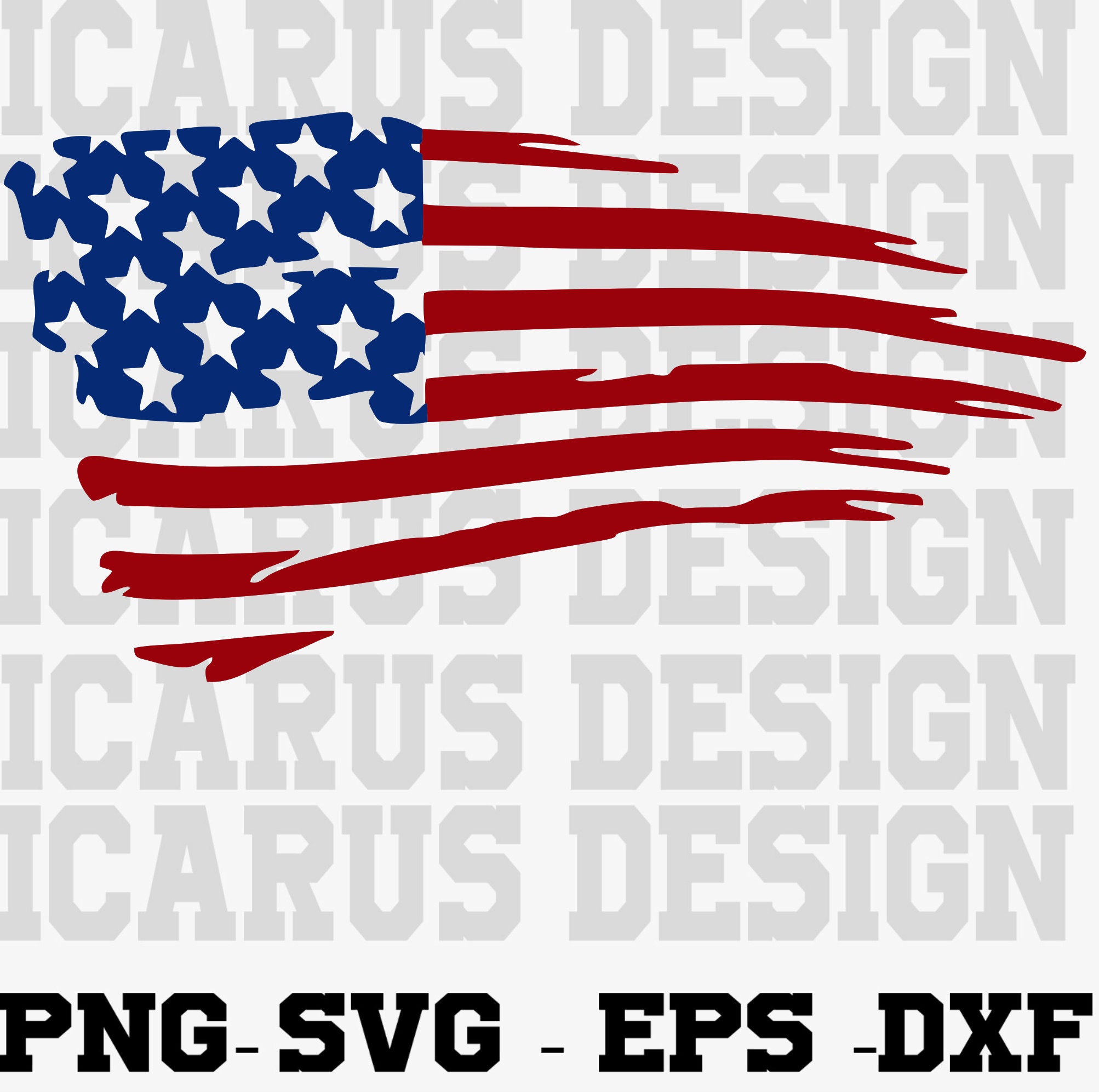 Distressed American Flag SVG, PNG, Patriotic Design (digital Download ...