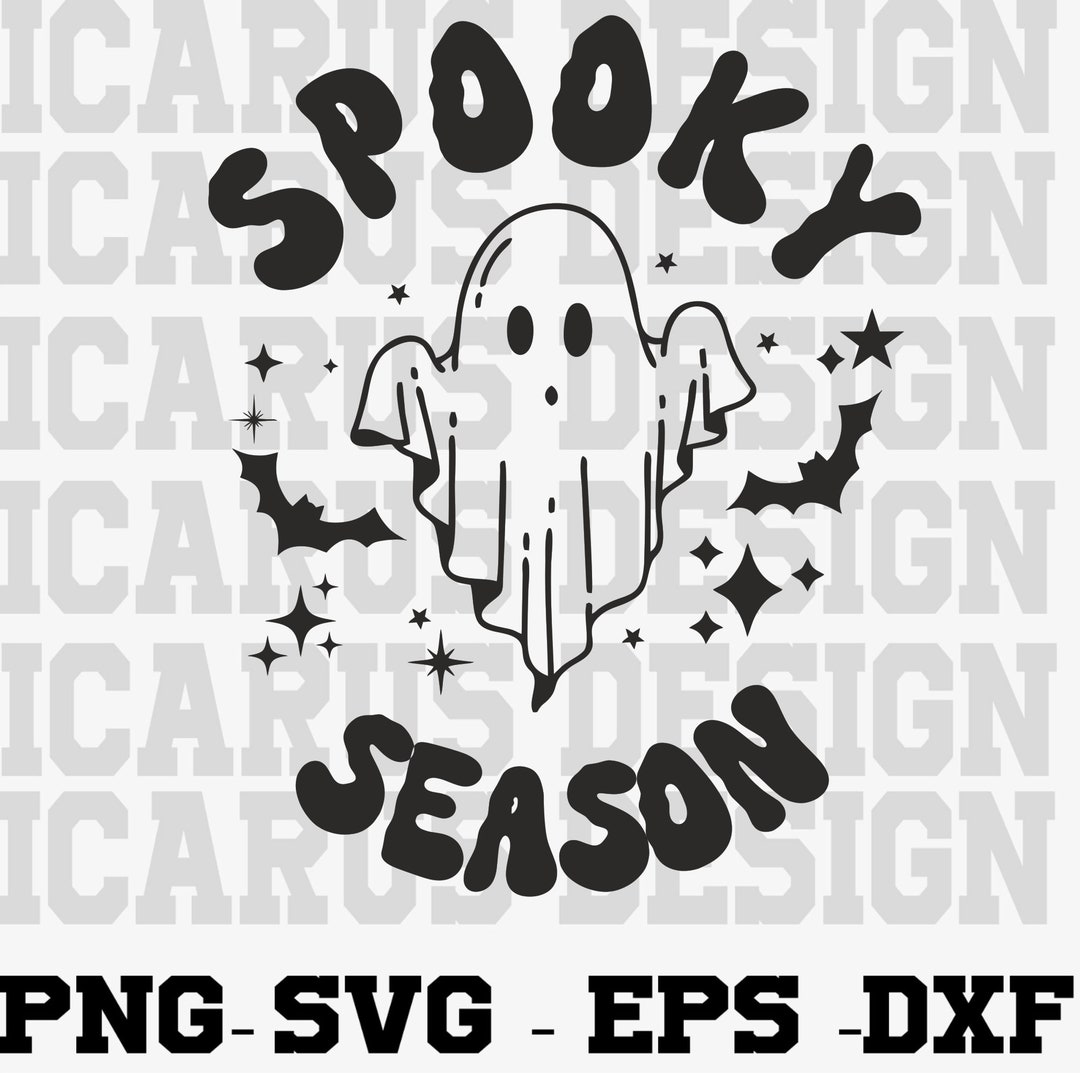 Ghost Vibes Svg, Spooky Svg, Halloween Svg, Spooky Season Svg, Retro ...