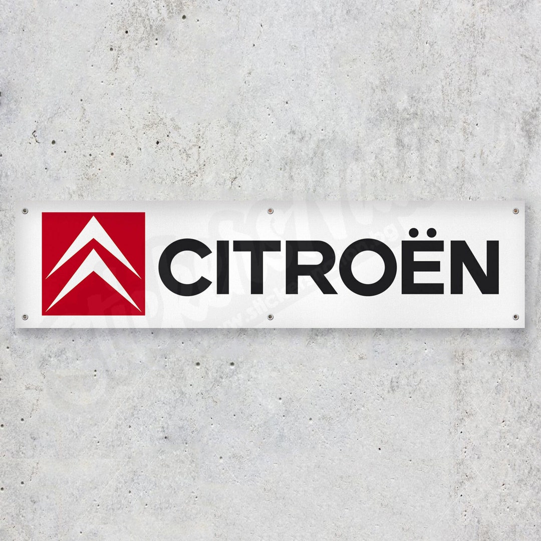 Citroen Vinyl Banner Workspace Sign Decoration Garage Car Bike ...
