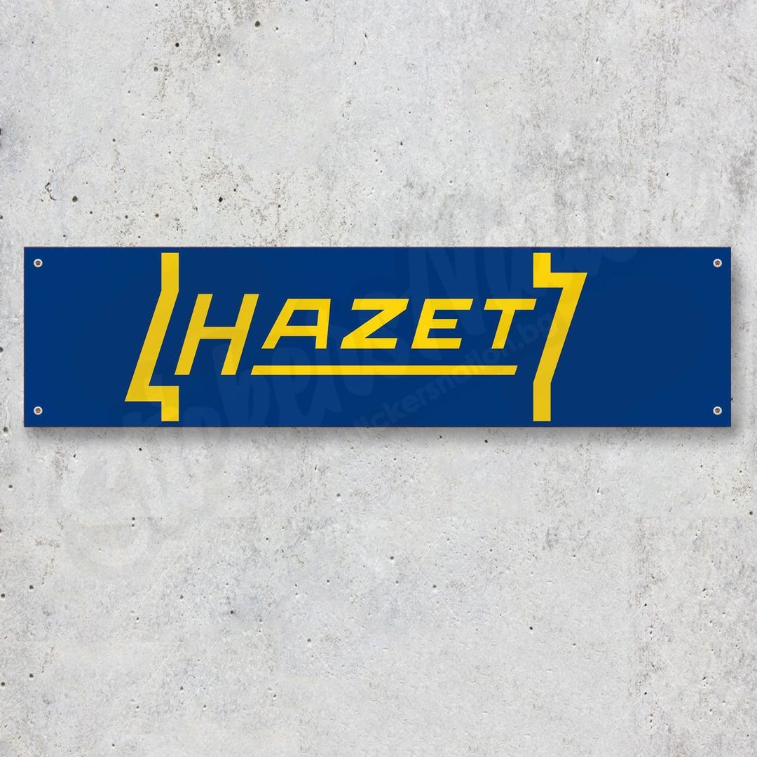 Hazet Vinyl Banner Workspace Sign Decoration Garage Car Bike Motorbike ...
