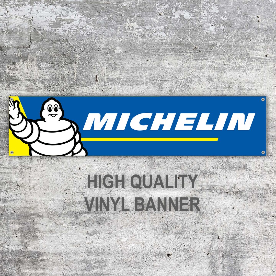 Michelin Vinyl Banner Workspace Sign Decoration Garage Car Bike ...