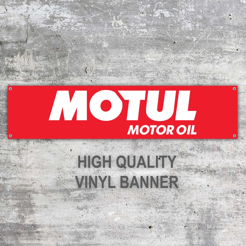 Motul Vinyl Banner Workspace Sign Decoration Garage Car Bike Motorbike ...