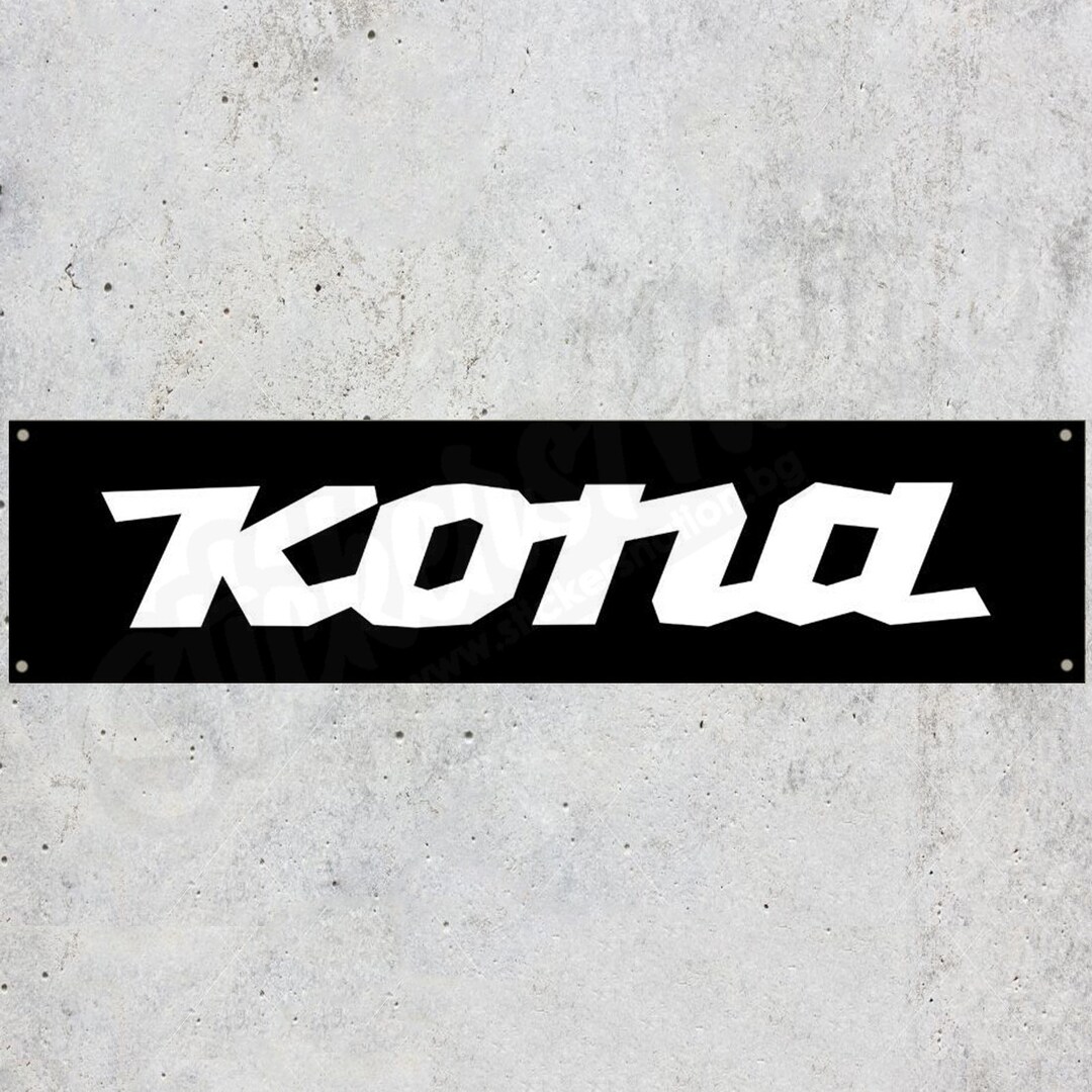 KONA Vinyl Banner Workspace Sign Decoration Garage Car Bike Motorbike ...