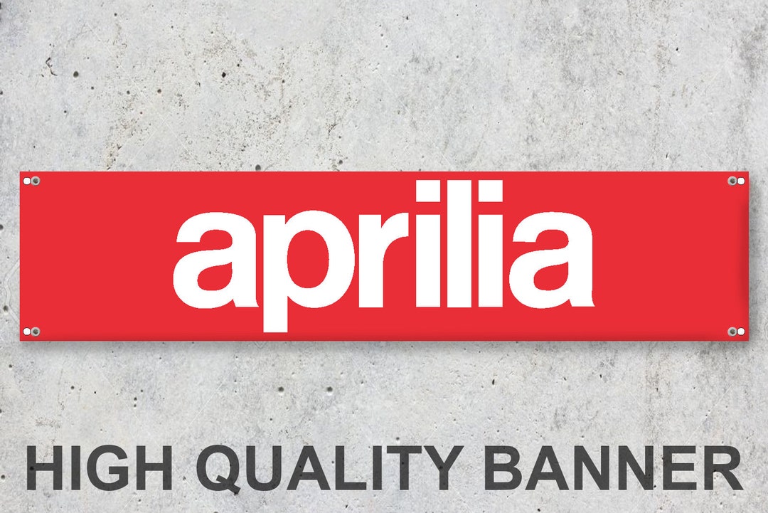Aprilia Vinyl Banner Workspace Sign Decoration Garage Car Bike ...
