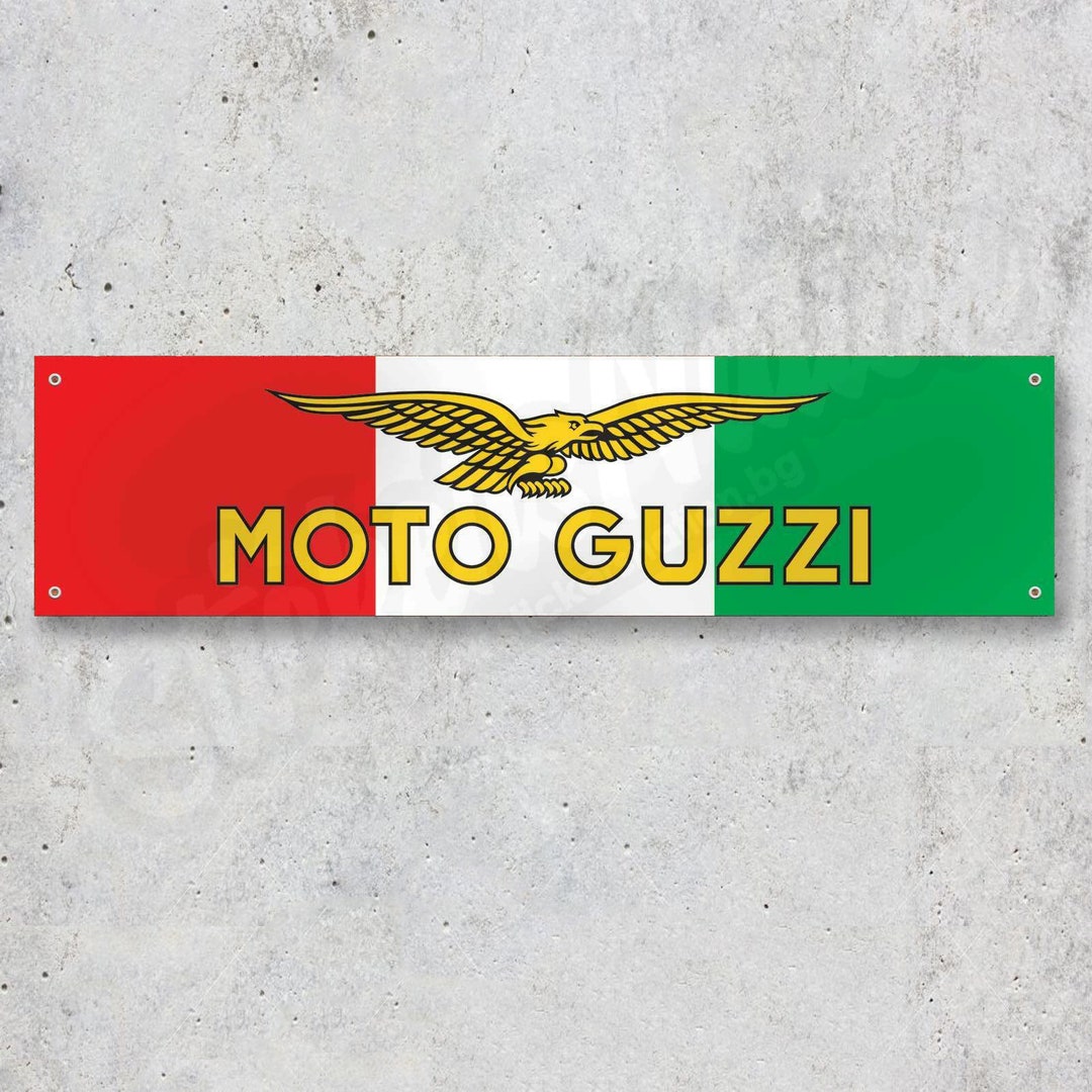 Moto Guzzi Vinyl Banner Workspace Sign Decoration Garage Car Bike ...