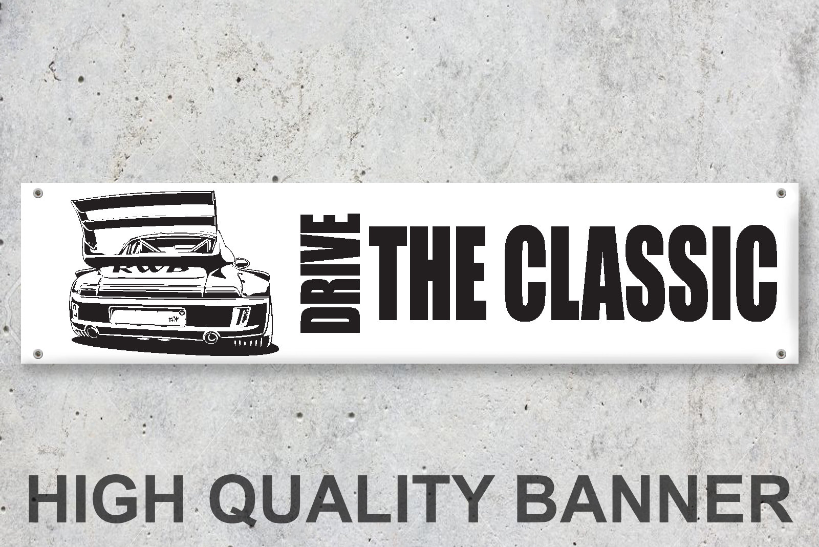 Porsche RWB Drive the Classic Vinyl Banner Workspace Sign Decoration ...