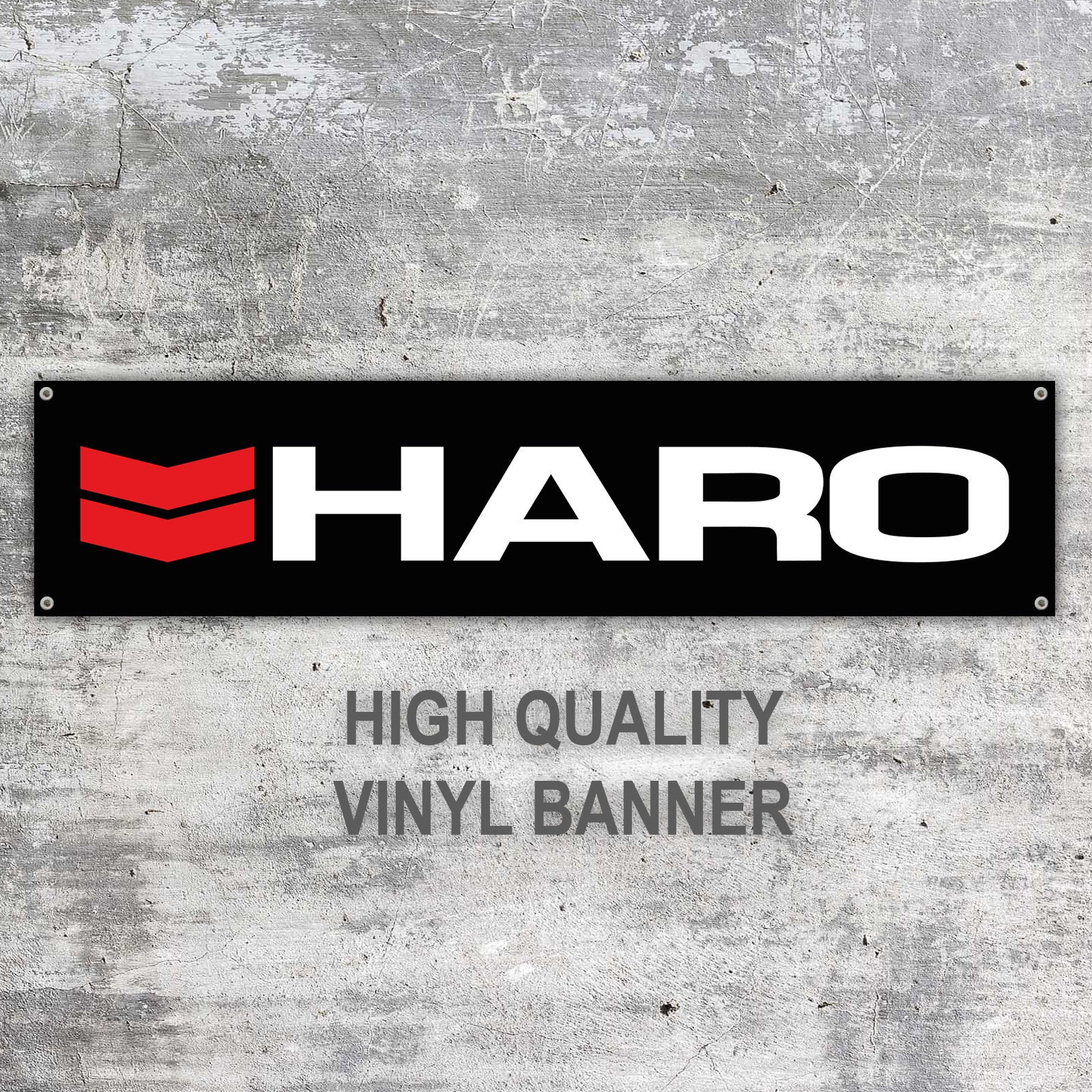 Haro Black Vinyl Banner Workspace Sign Decoration Garage Car Bike ...