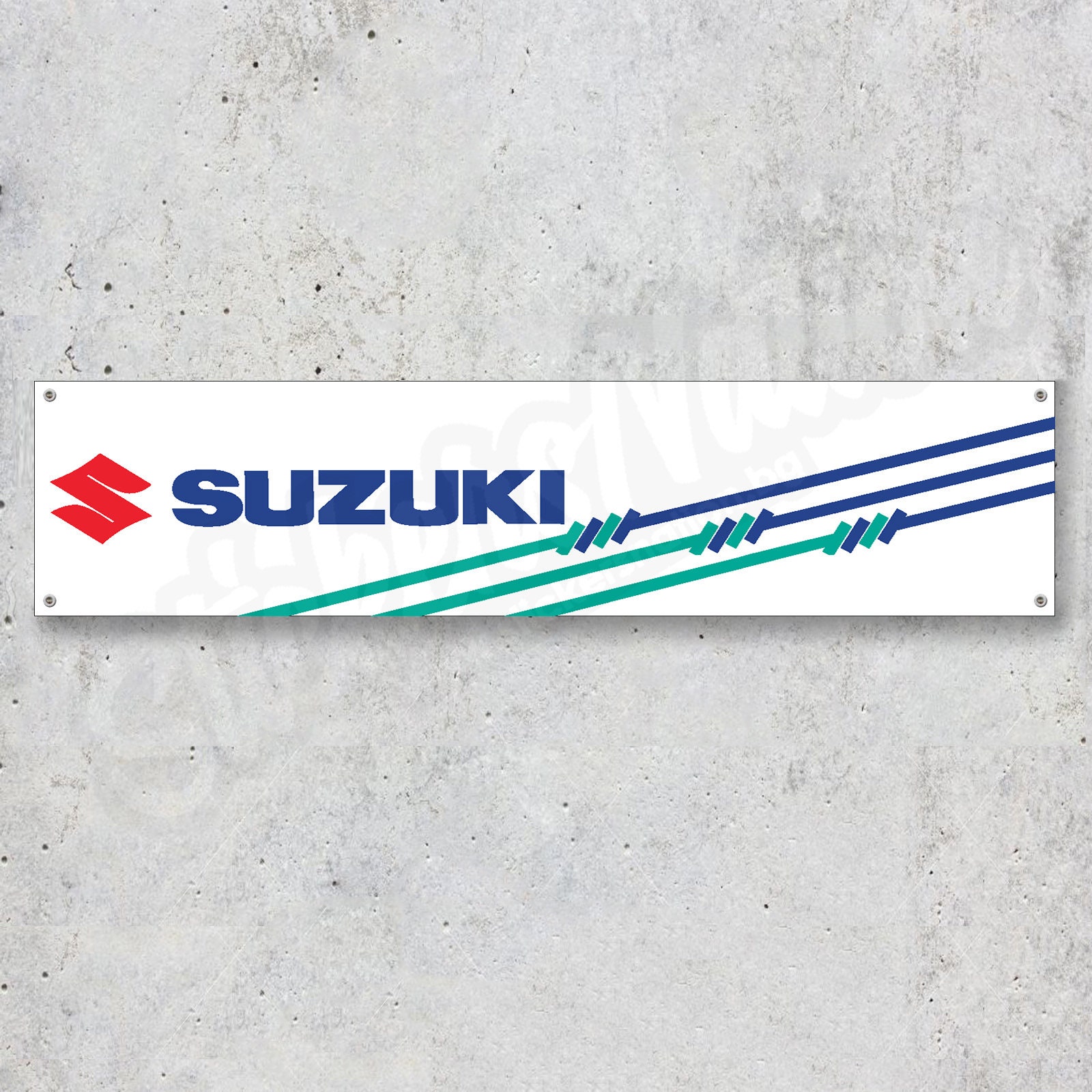 SUZUKI OEM Vinyl Banner Workspace Sign Decoration Garage Car Bike ...