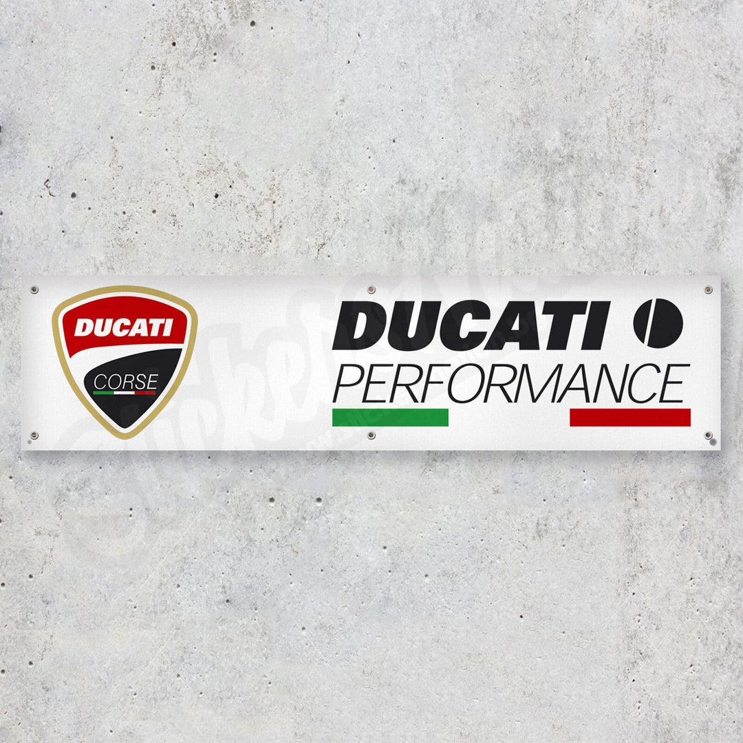 Ducati Performance Vinyl Banner Workspace Sign Decoration Garage Car ...