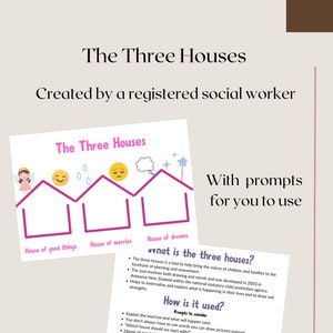 The Three Houses the Three Houses Activity Children - Etsy