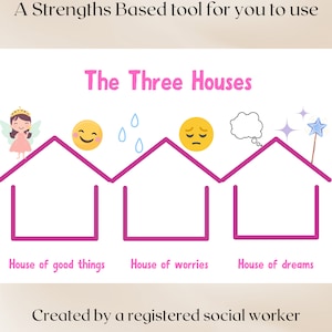 The Three Houses the Three Houses Activity Children - Etsy