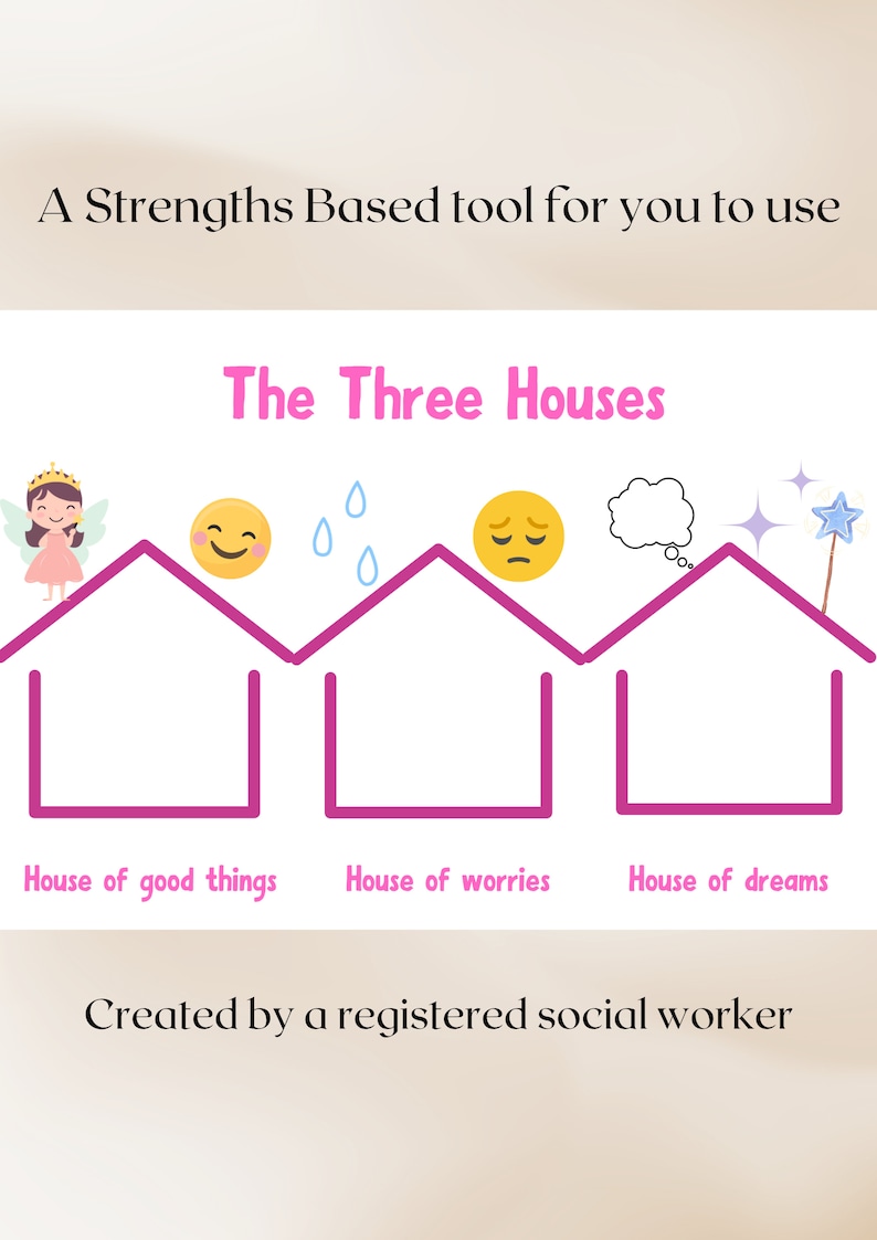 The Three Houses the Three Houses Activity Children - Etsy