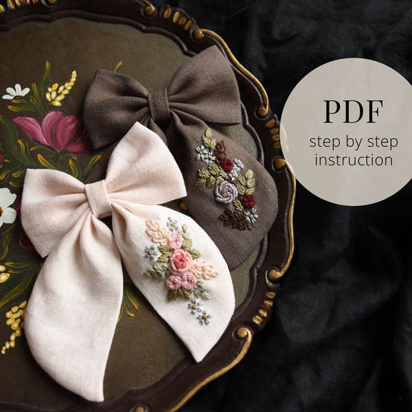 School Design Hair Ribbon - Etsy