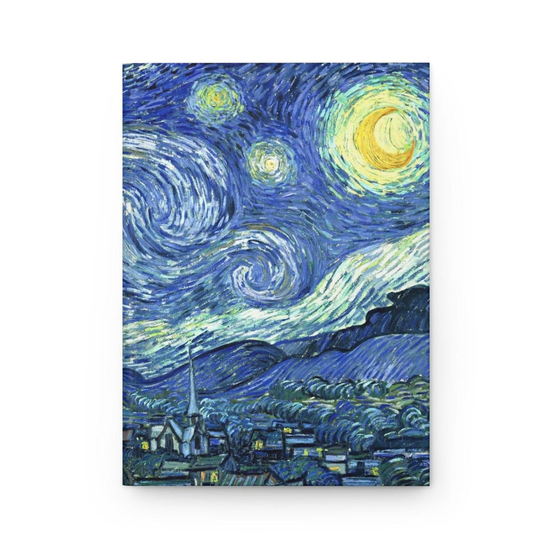 Hardcover Journal. Starry Night - Van Gogh Art - Etsy