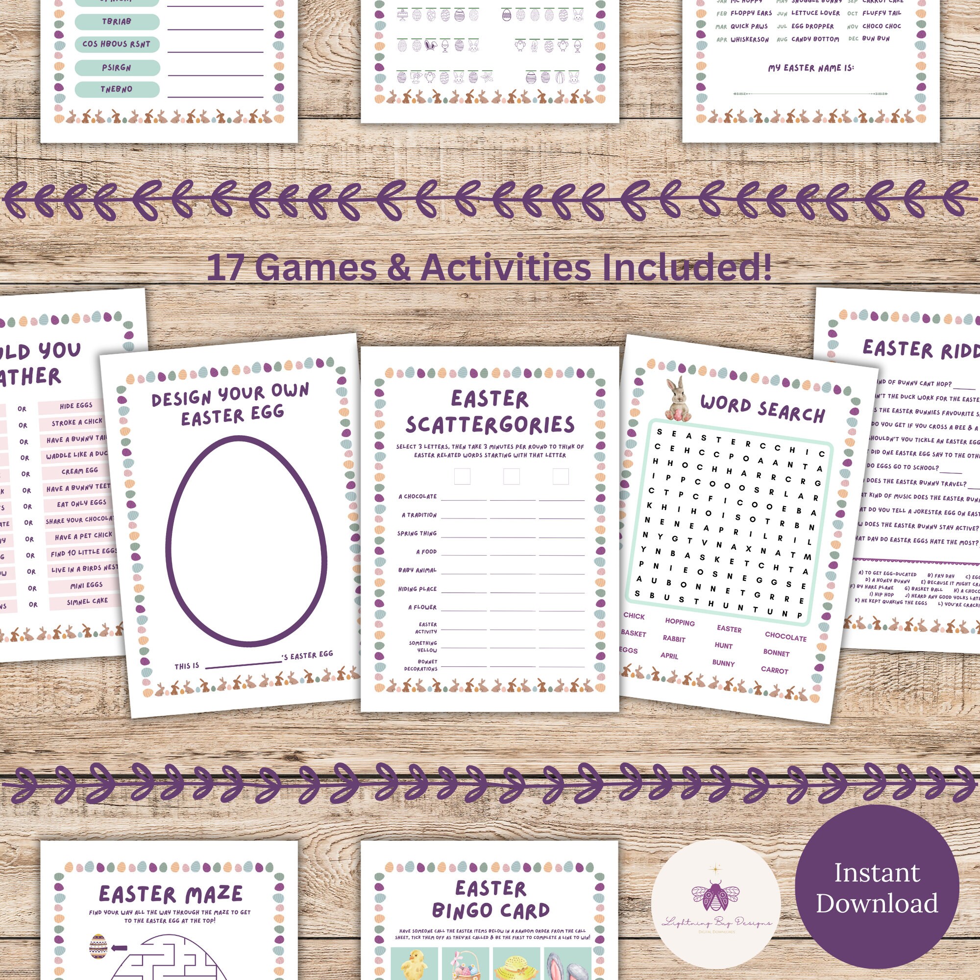 Easter Activity Printable, Easter Games, Easter Word Search, Easter ...