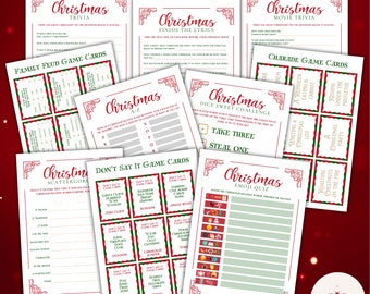 Printable Christmas Game Bundle Christmas Party Games Christmas Trivia ...