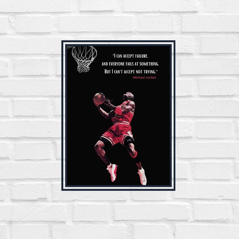 Michael Jordan Quote - Etsy