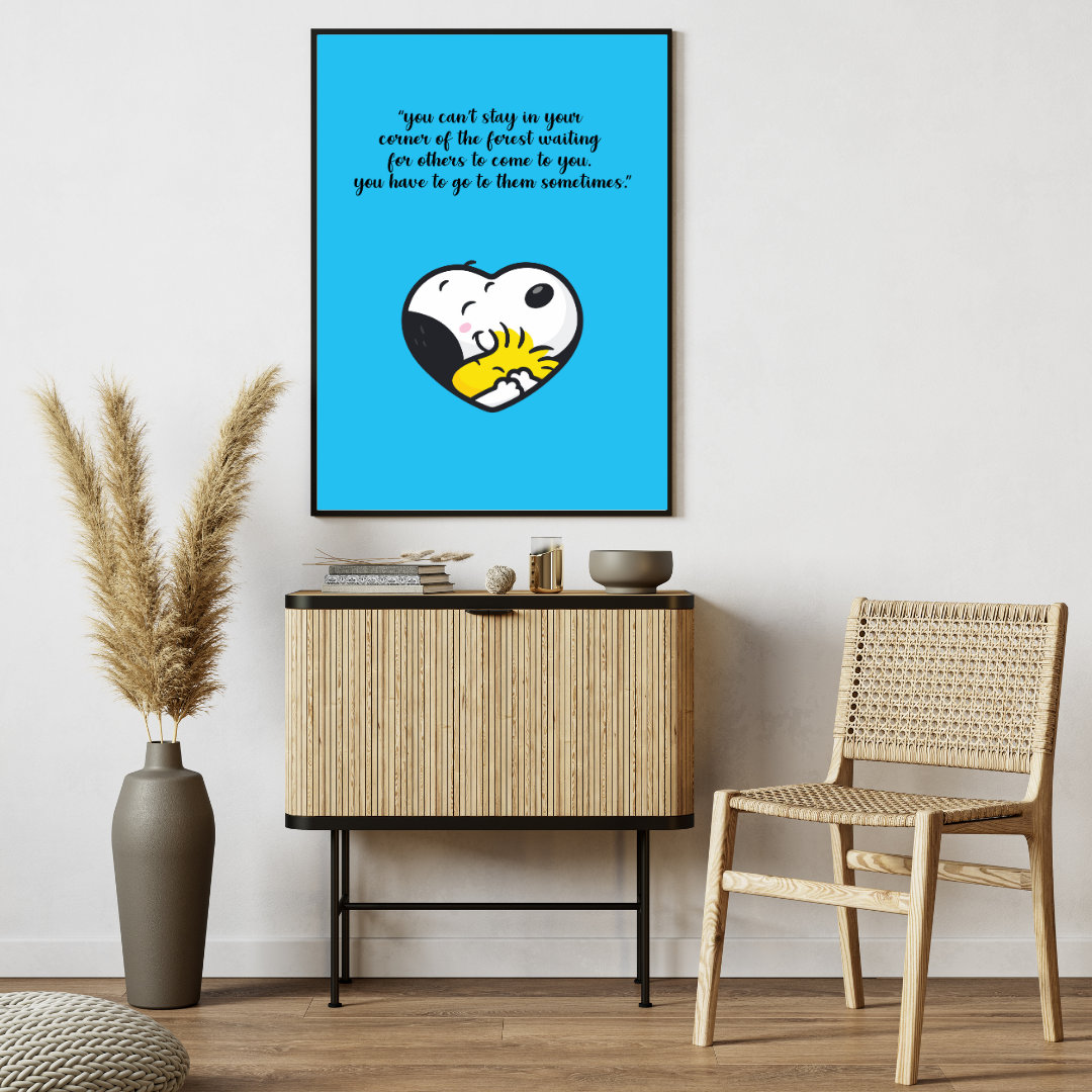 Snoopy Wall Art Print Poster, Snoopy Print, Cartoon Print, Kids Room ...