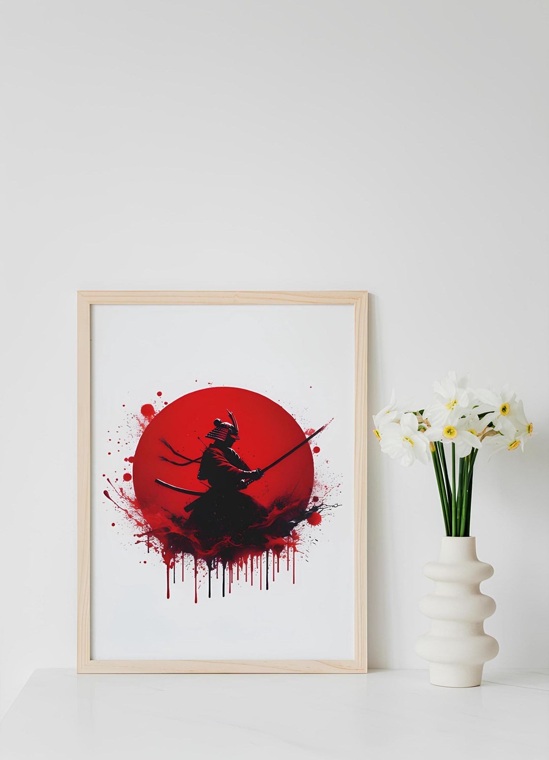 Japanese Samurai Artwork | Japanese Warrior Samurai Wall Art | Japanese ...