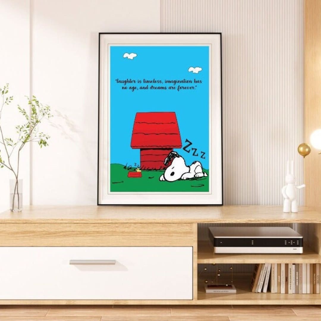Snoopy and Woodstock Motivational Wall Art Print Digital Files - Etsy