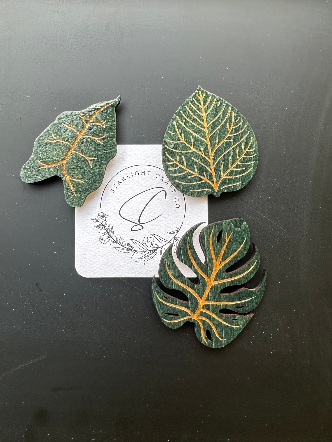 Tropical Leaf Magnet Set: Laser Cut Wood Plant Decor - Etsy Canada