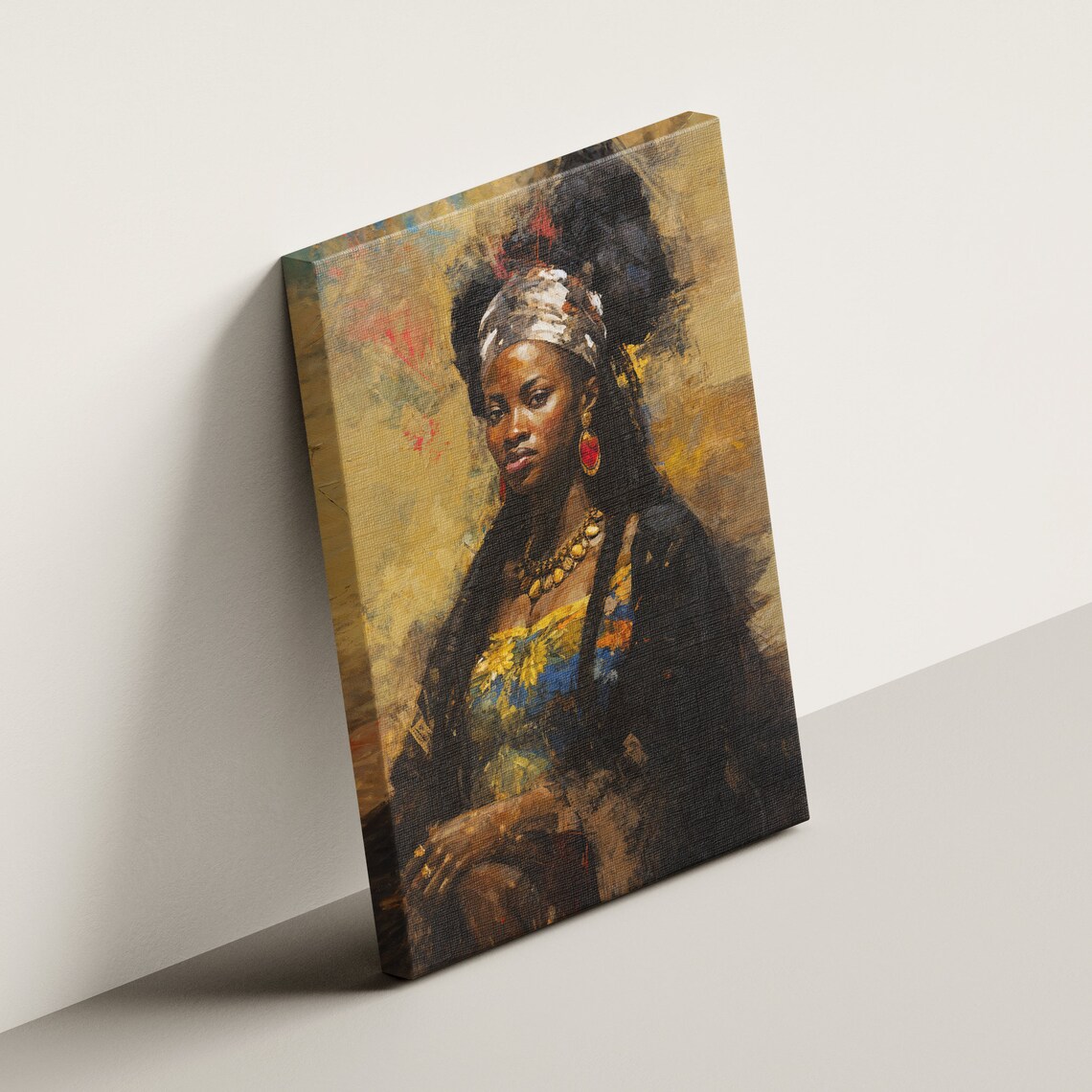 Ukamaka, the African Mona Lisa Painting | Printable Wall Art ...