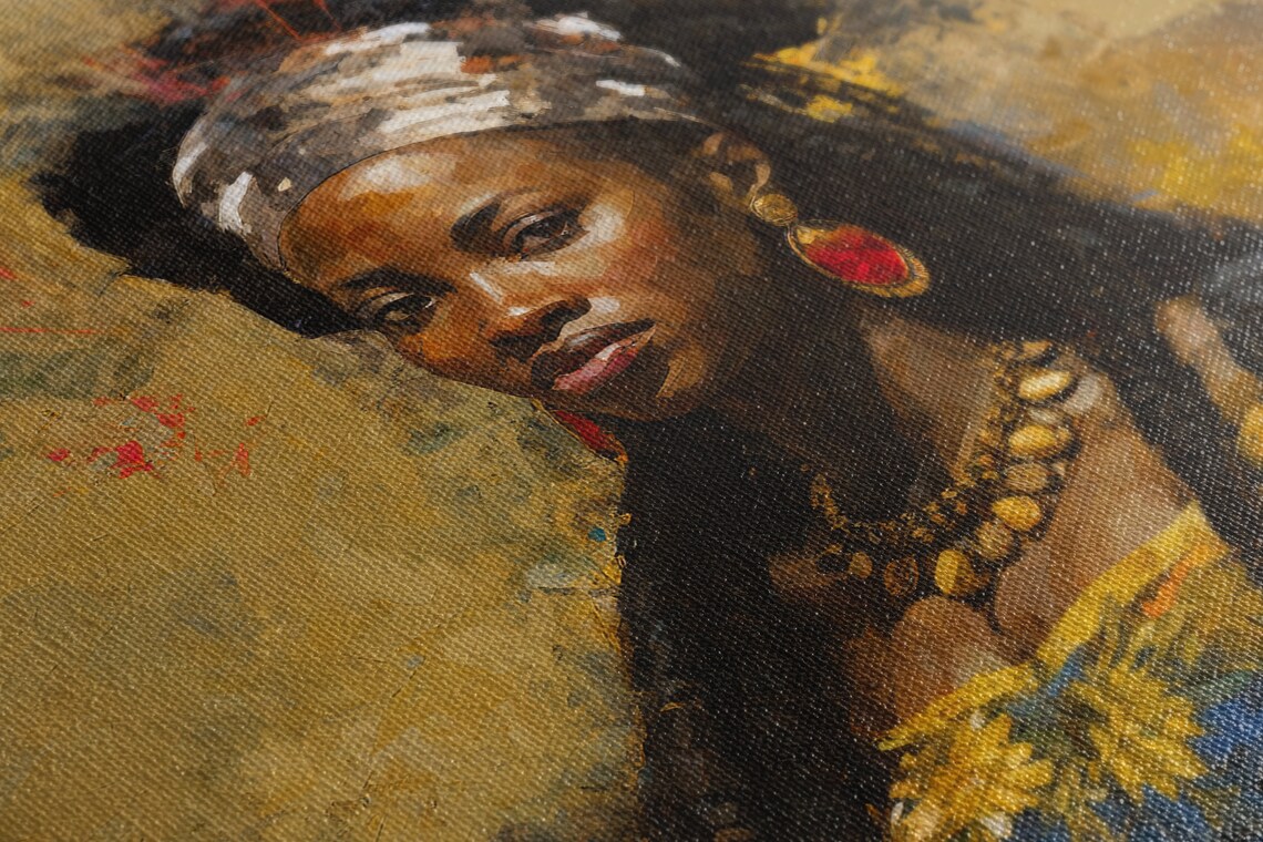 Ukamaka, the African Mona Lisa Painting | Printable Wall Art ...