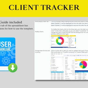 Client Tracker Spreadsheet, Google Sheets Client,order Tracker,small ...