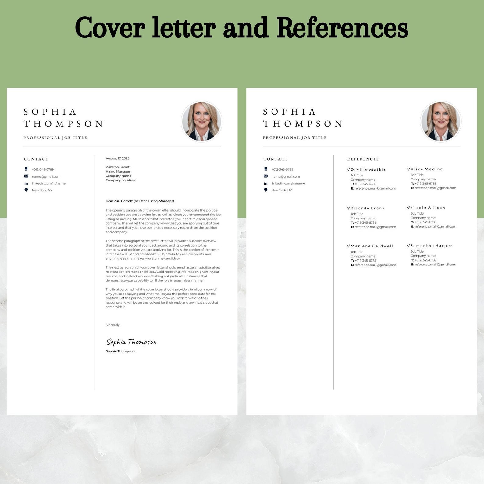 Resume Template Google Docs, Finance CV Template, Resume Cover Letter ...